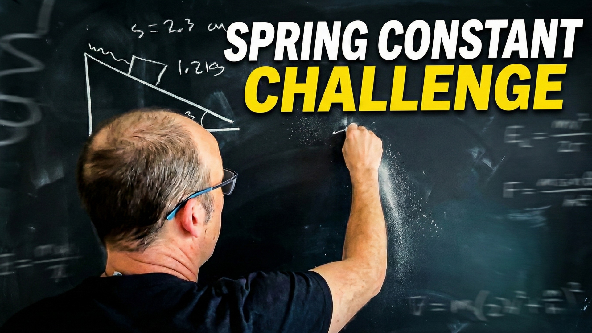 Physics 01 chapter 1: Solving for the spring constant of a block on an ...