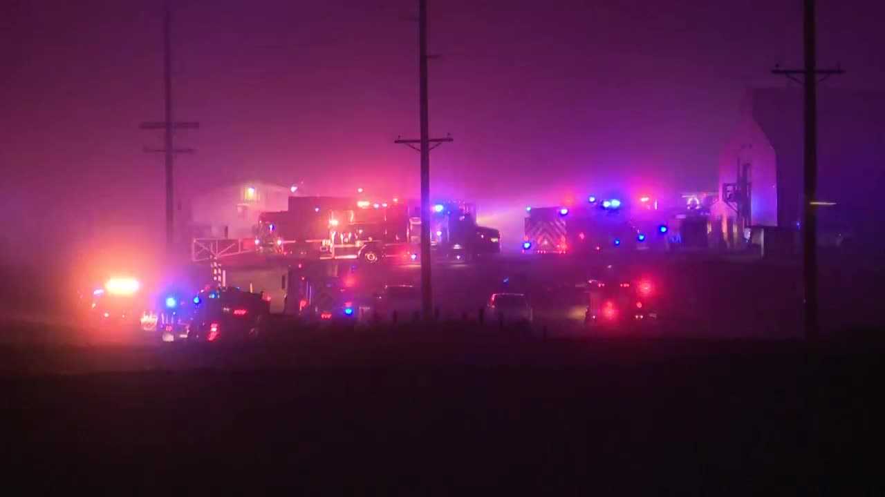 Firefighters battle large barn fire at Rose Acres Farms in Stuart