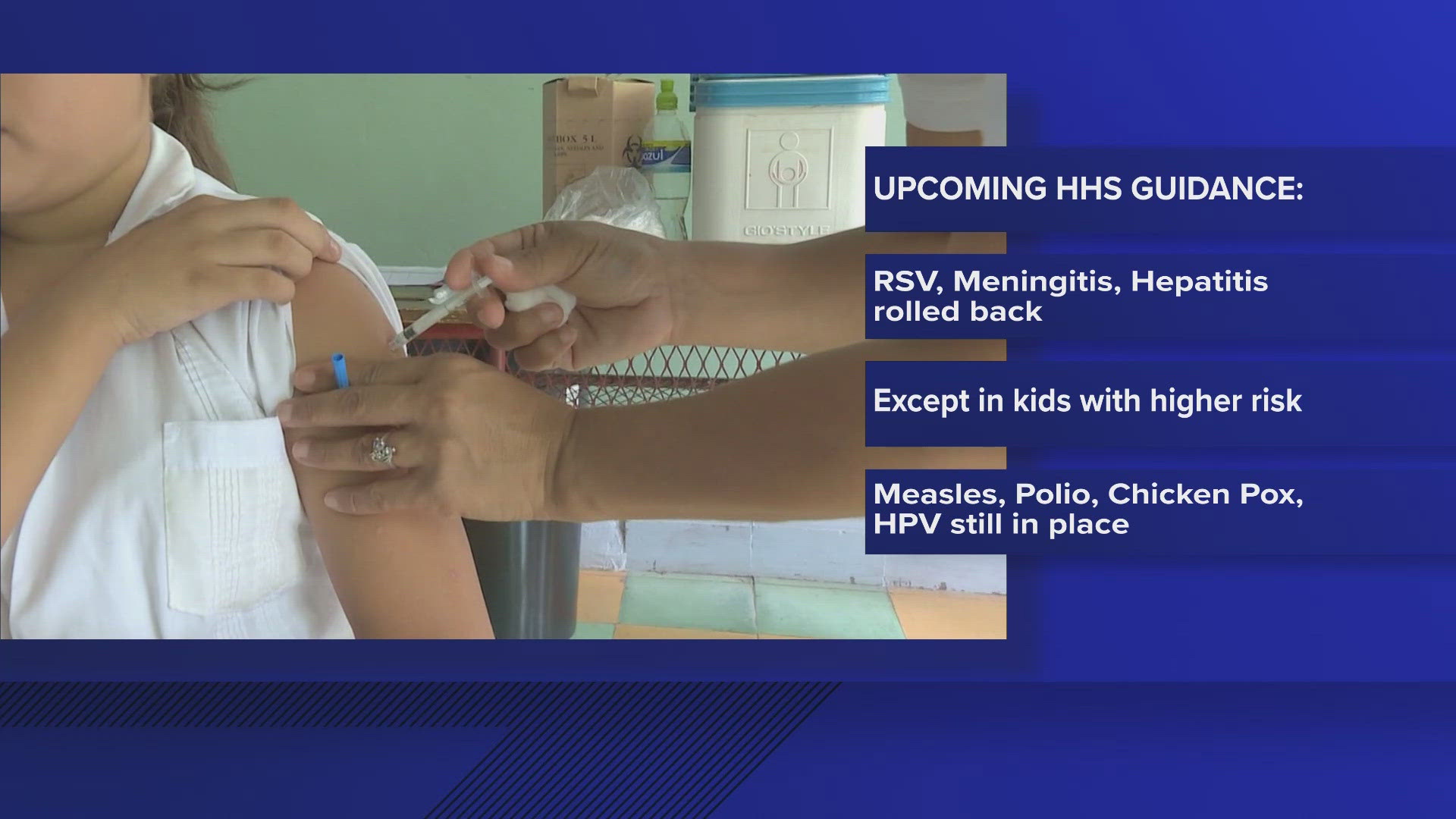 HHS scales back vaccine schedule for children