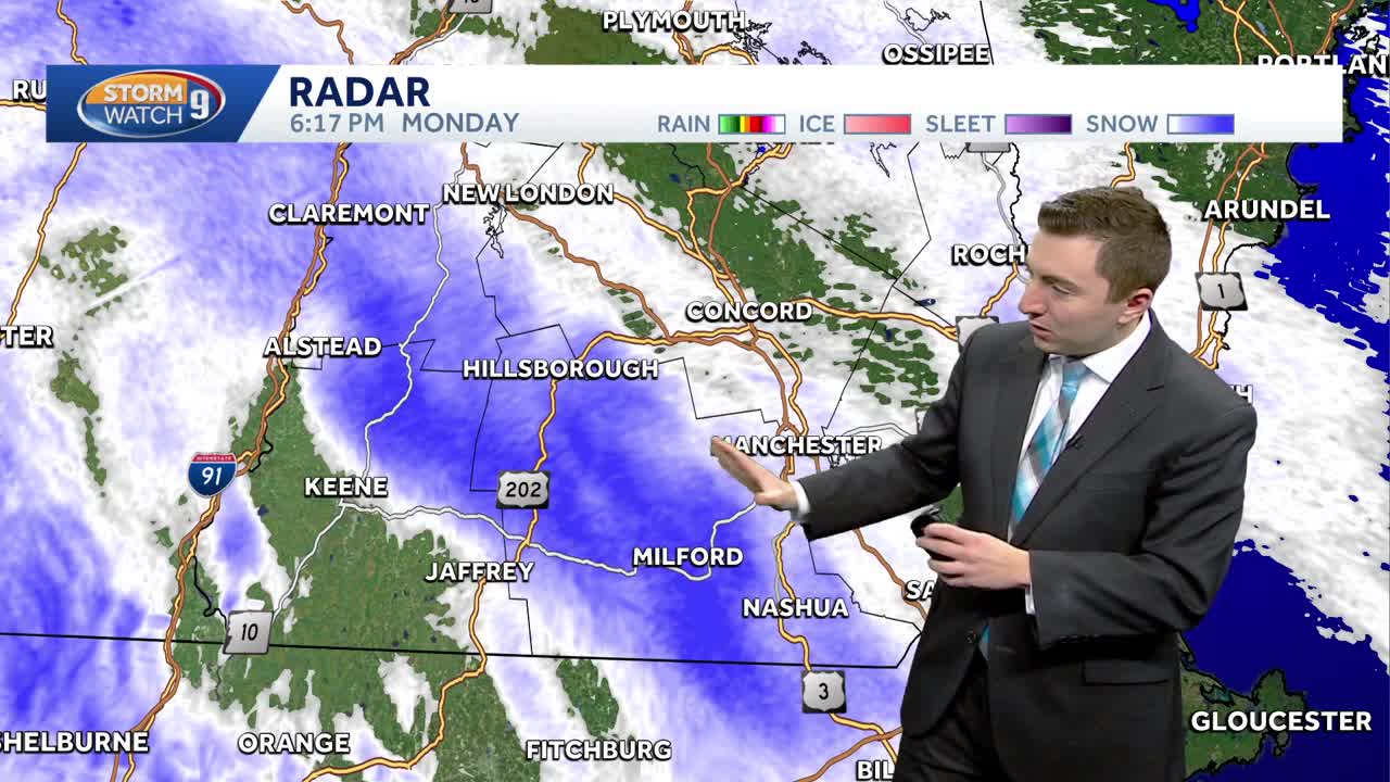 Video: Another system follows light snow Monday night