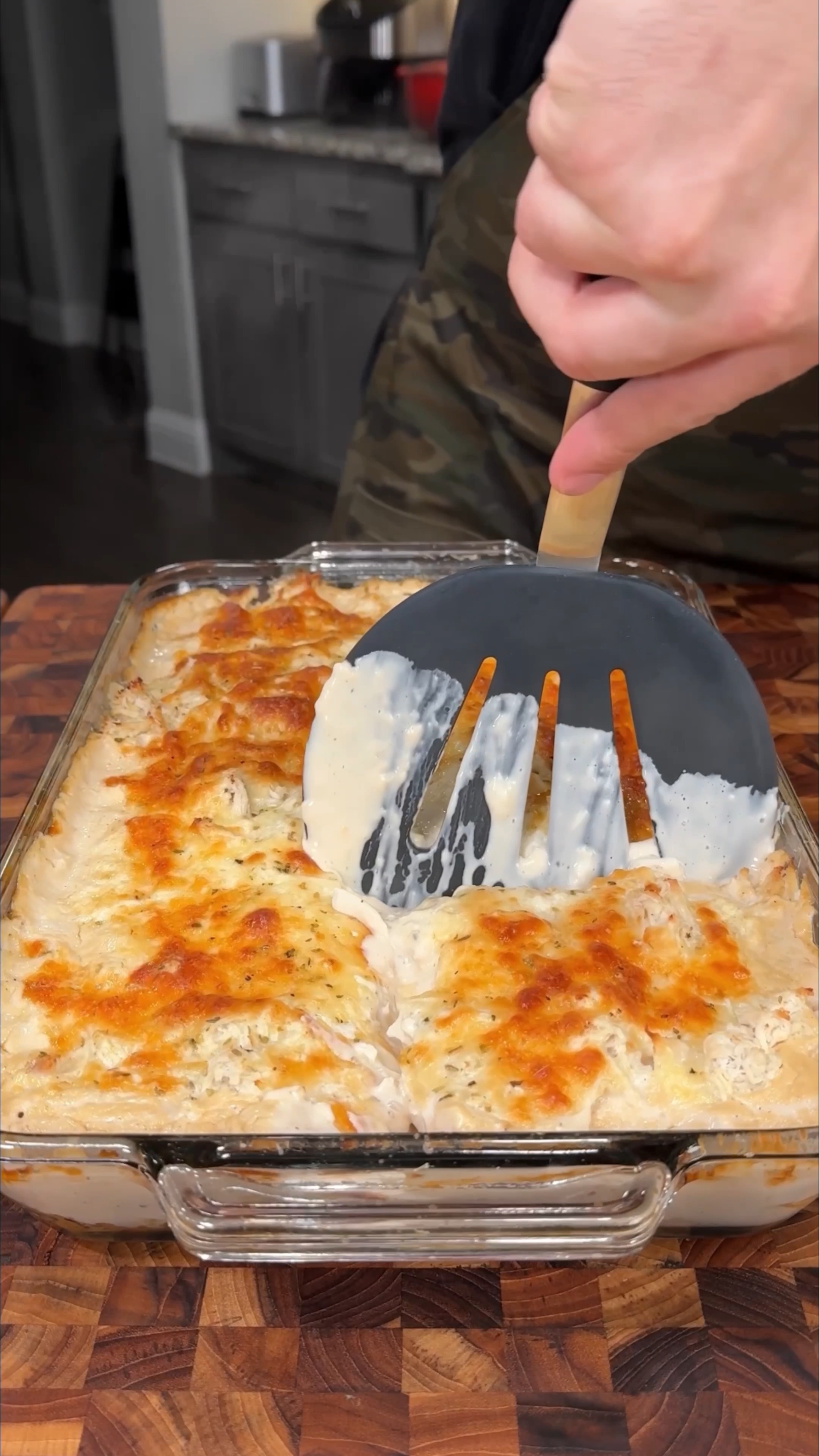 Ramen chicken alfredo