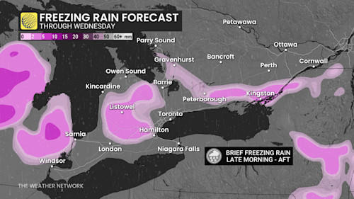 Mucky system threatens southern Ontario with freezing rain, snow, rain