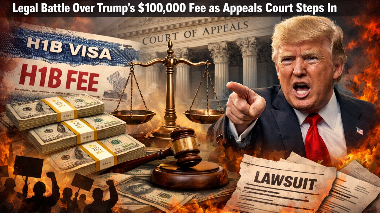 H1B visa fee row intensifies! Legal battle over Trump’s $100,000 fee as ...