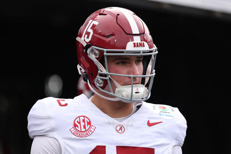 Alabama’s Ty Simpson gets blunt advice from AJ McCarron on NFL draft