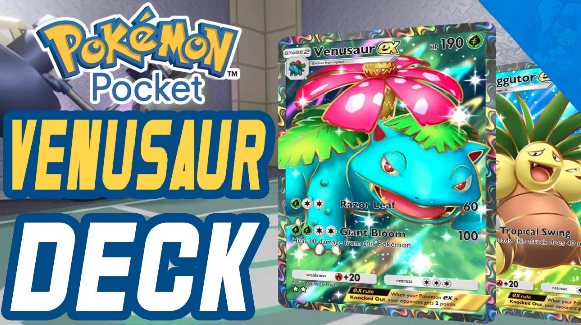 Venusaur EX & Exeggutor deck for Pokemon Pocket