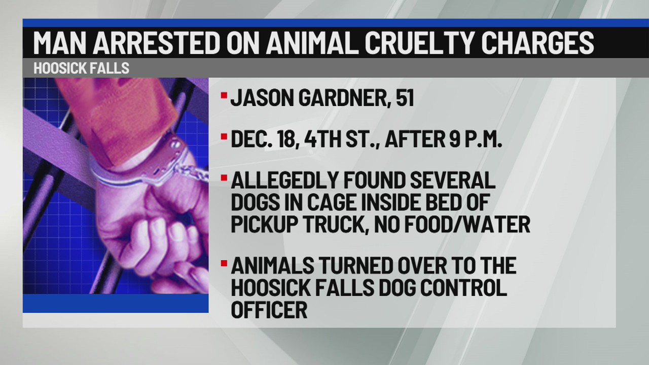 Hoosick Falls man arrested on animal cruelty charges