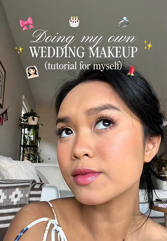 Asian beauty bridal makeup tutorial | Peachy & natural wedding look