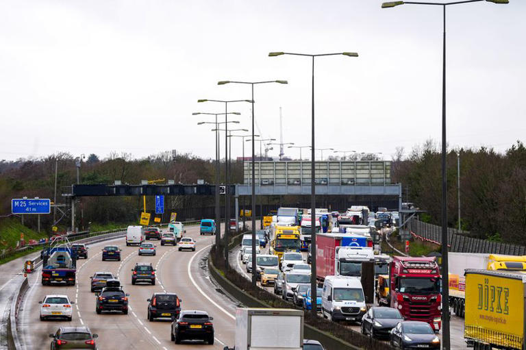Full details of work still to do on Surrey M25 in 2026 as Wisley ...