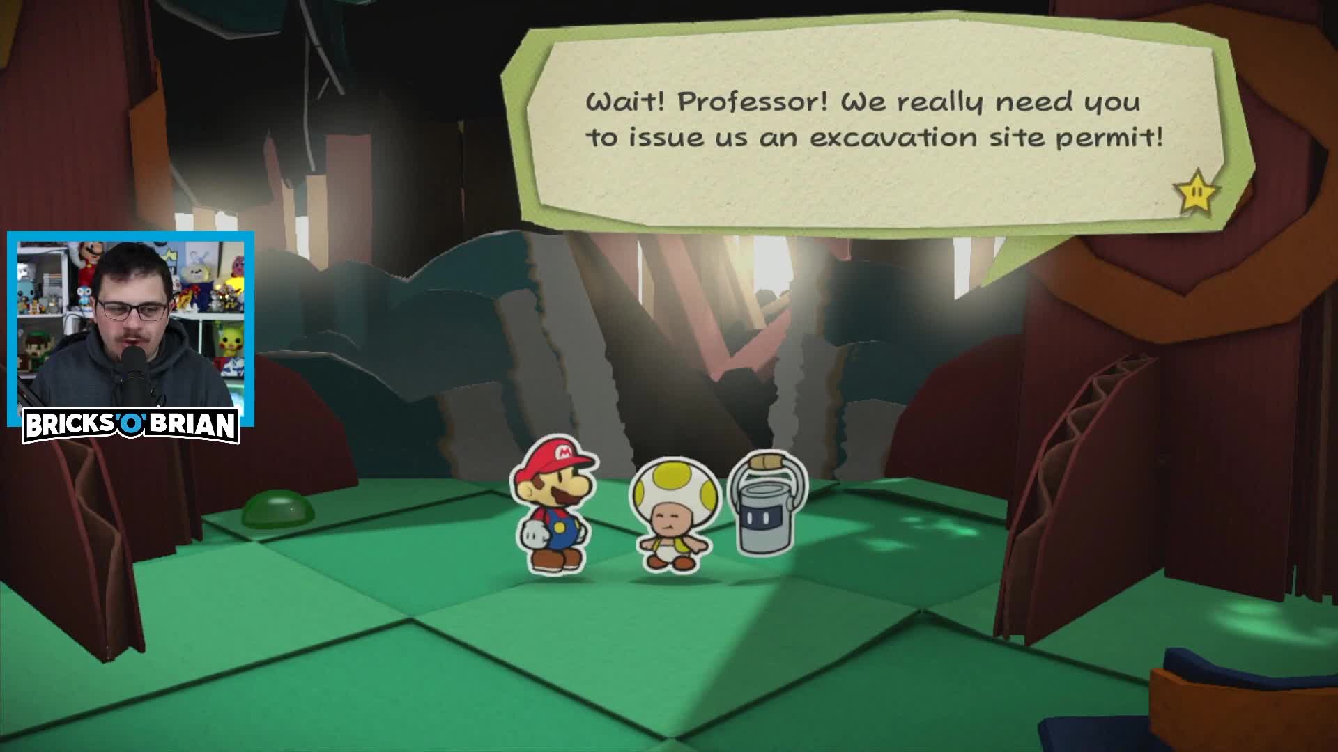 A huge problem! - Paper Mario Color Splash with Bricks 'O' Brian
