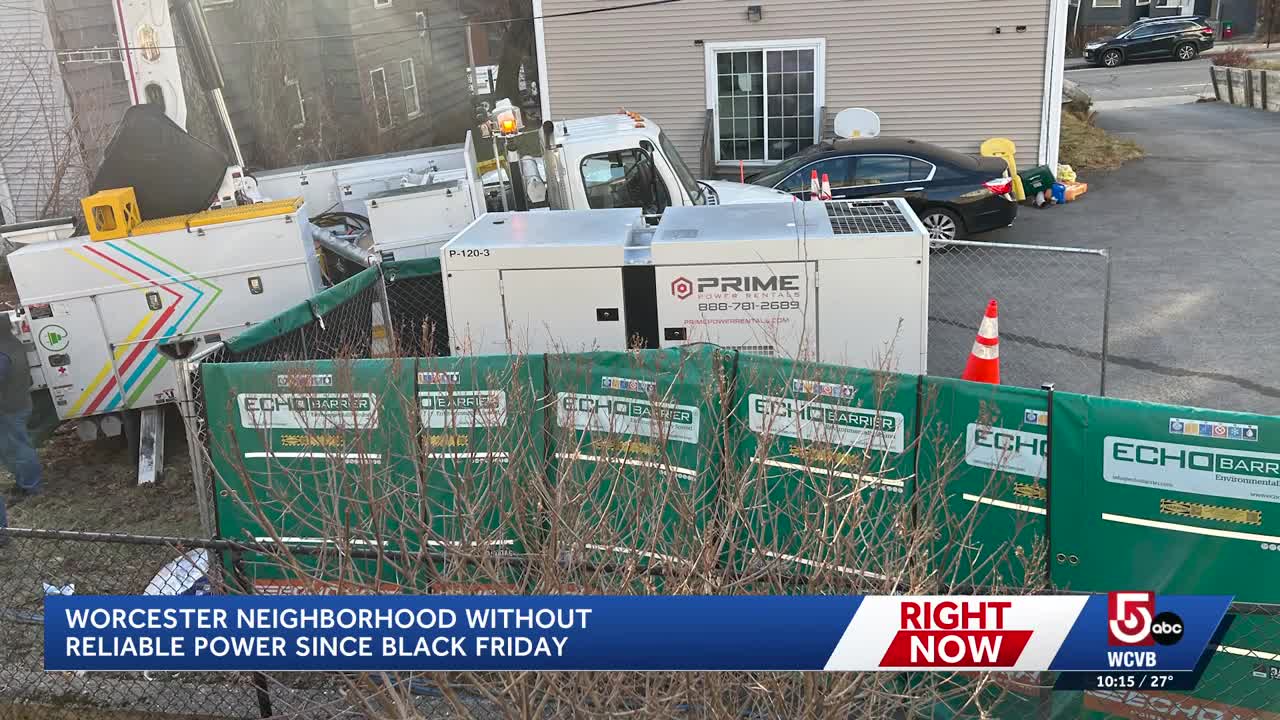Mass. neighborhood left with weeks of outages after Black Friday