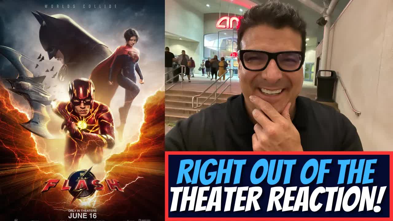 The Flash - right out of theater reaction | DC | WB | Batman | Michael ...