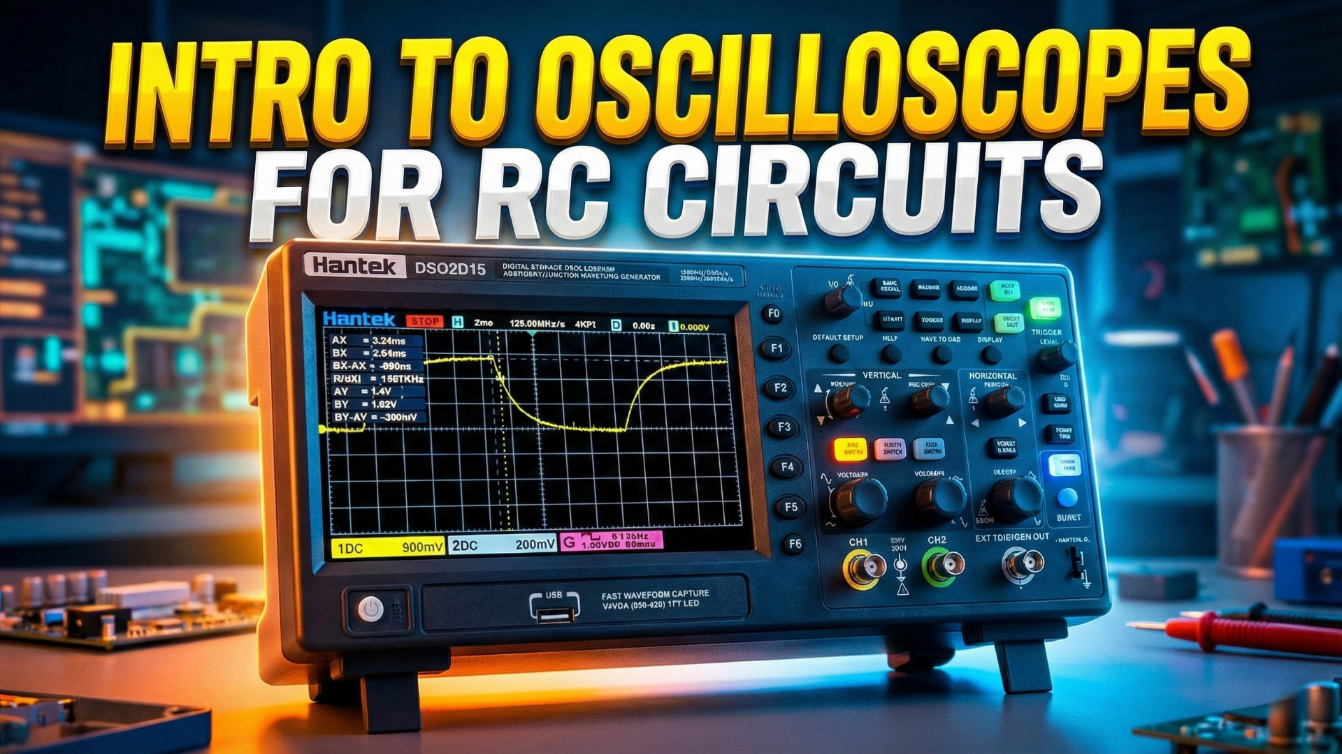 Intro to oscilloscopes: Understanding RC circuits in your physics lab