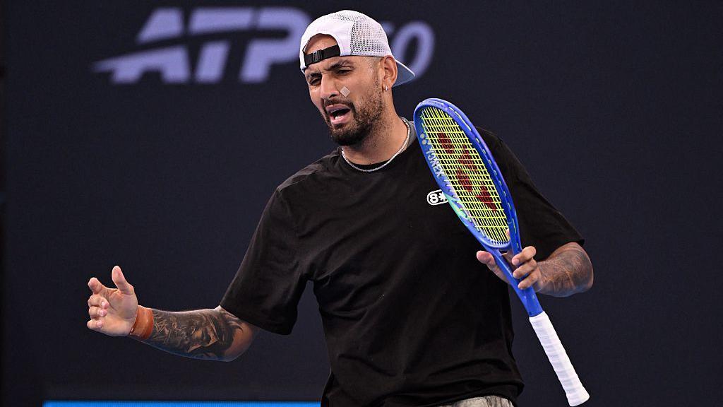 Kyrgios' return ends in first-round loss in Brisbane