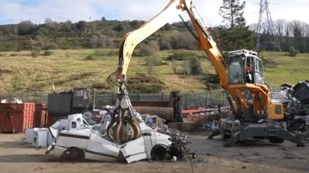 Crushed car to be used to warn fly-tippers