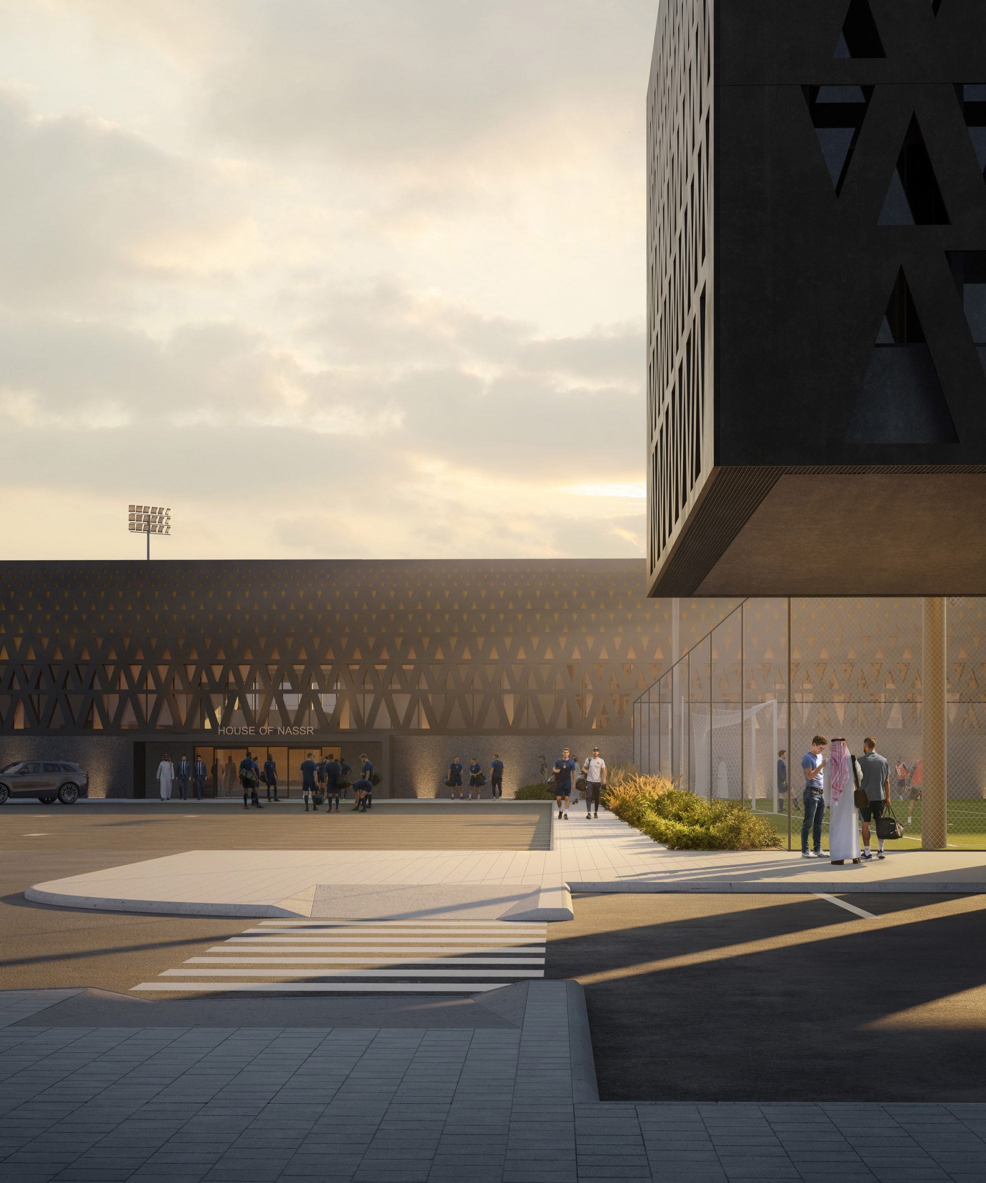 OODA reveals latticed training facility for Al Nassr FC in Saudi Arabia