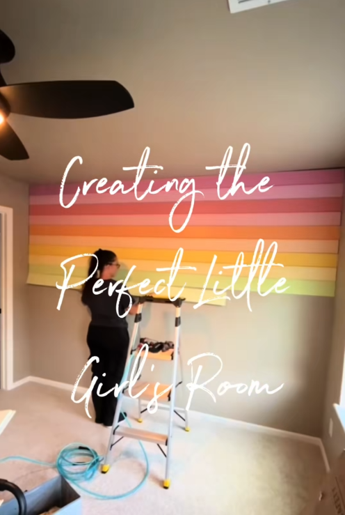 Bright & joyful girls’ room makeover | Colorful DIY kids room decor