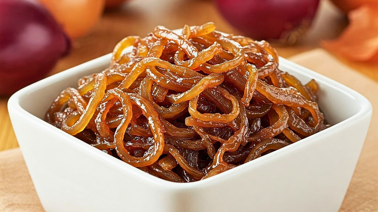 Cómo hacer cebolla caramelizada sin azúcar y fácil