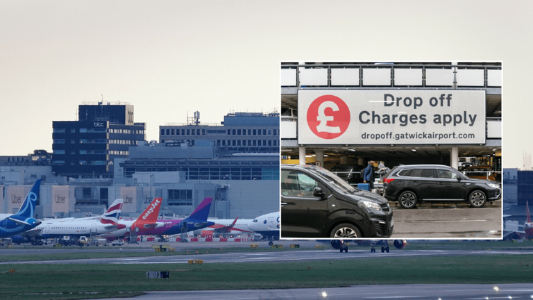 Gatwick Airport introduces 'rip-off' £10 drop off charges today