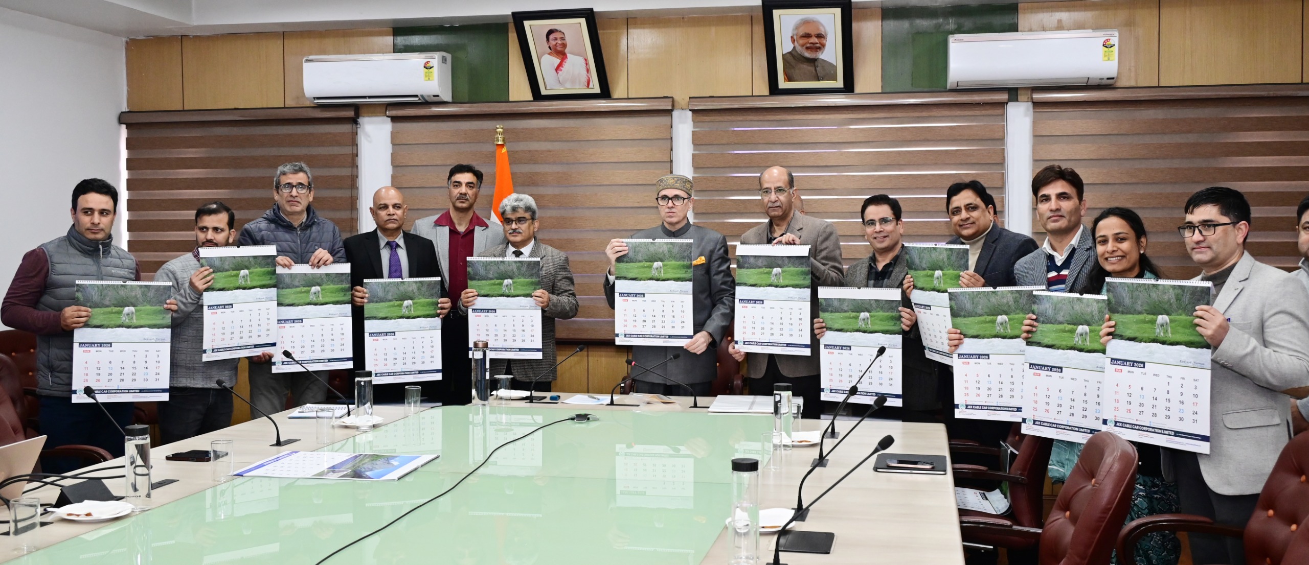 CM Omar Abdullah unveils 2026 tourism, JKCCC calendars; launches ...