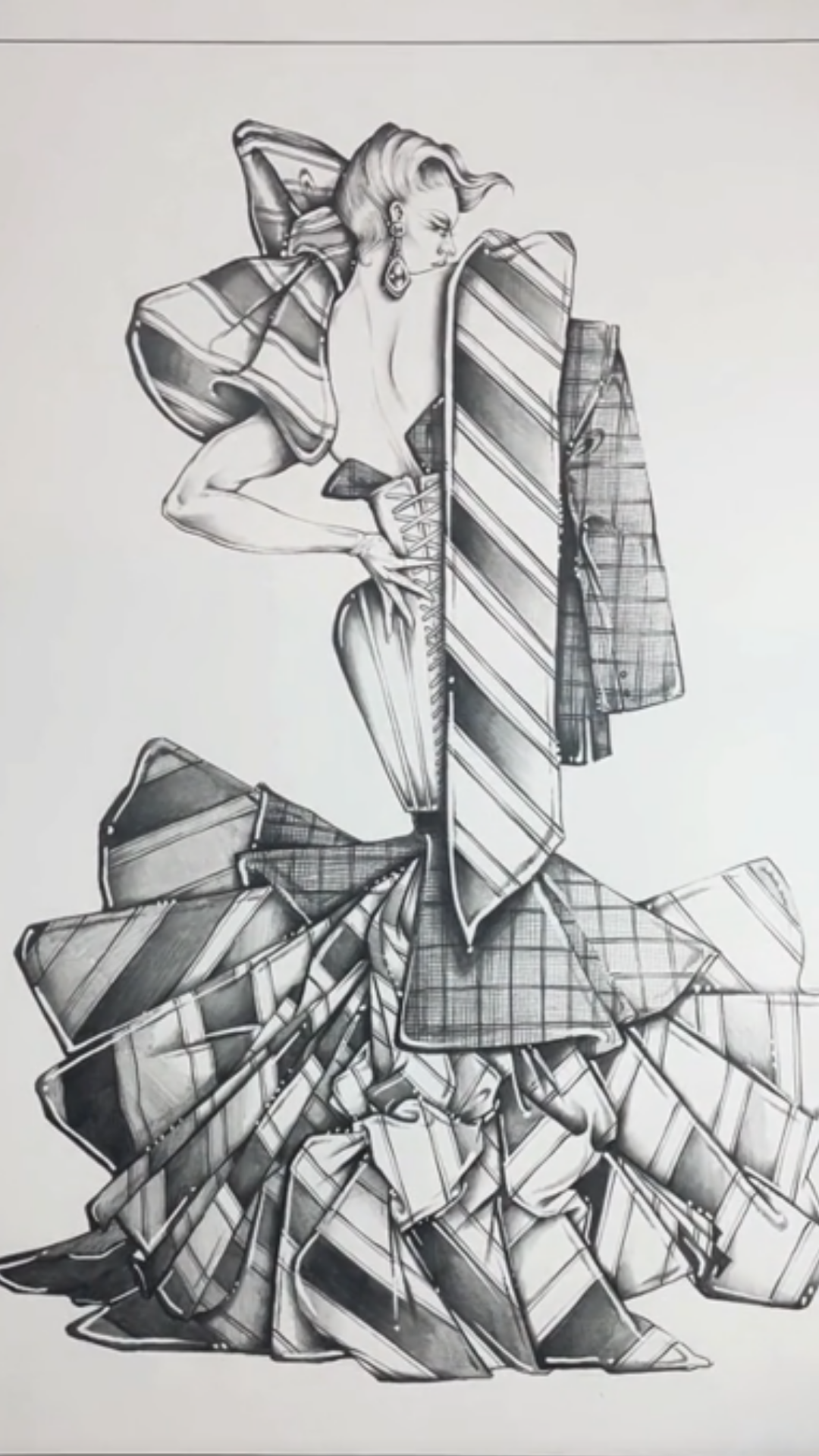Exploring Thom Browne’s iconic style through fashion illustration