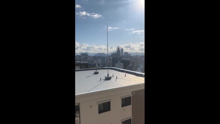 Mast on roof sways as magnitude 6.2 quake strikes Japan's Chugoku region