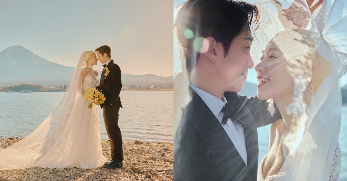 LuLu、陳漢典富士山婚照曝光!許瑋甯同門婚紗掀起熱議!