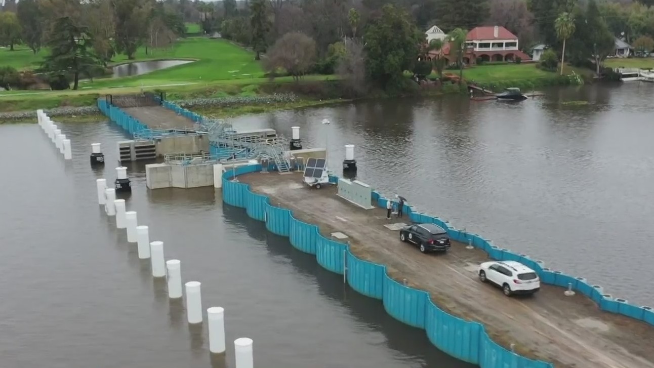 State-of-the-art canal gate closes for first time in Stockton to ...