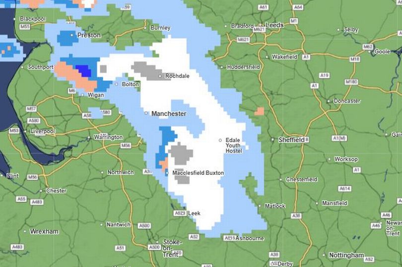 Exact time snow could fall over Greater Manchester today amid Met ...