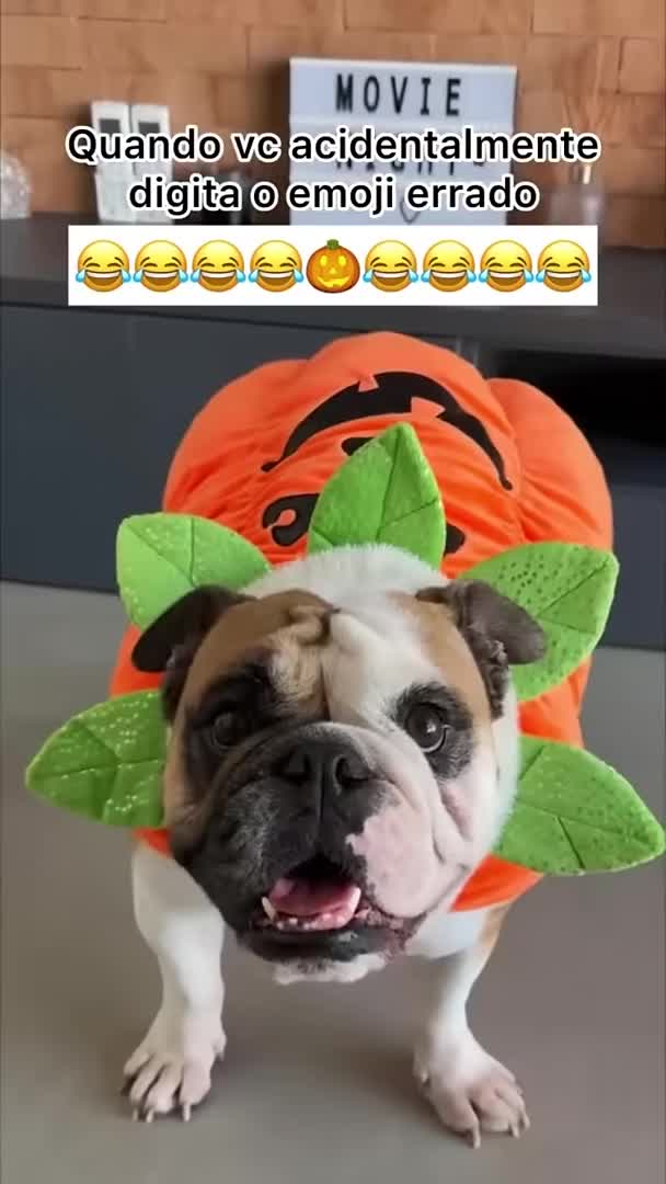 Quando você digita um emoji errado