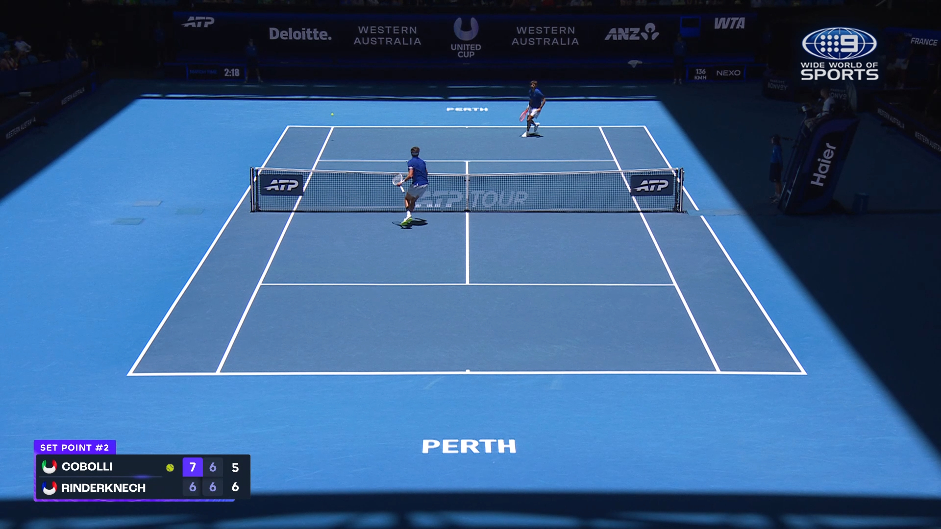 United Cup highlights: Flavio Cobolli v Arthur Rinderknech