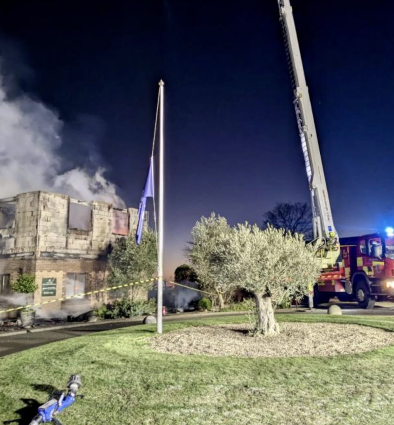 Huge fire at historic UK clubhouse requires 60 firefighters, public ...