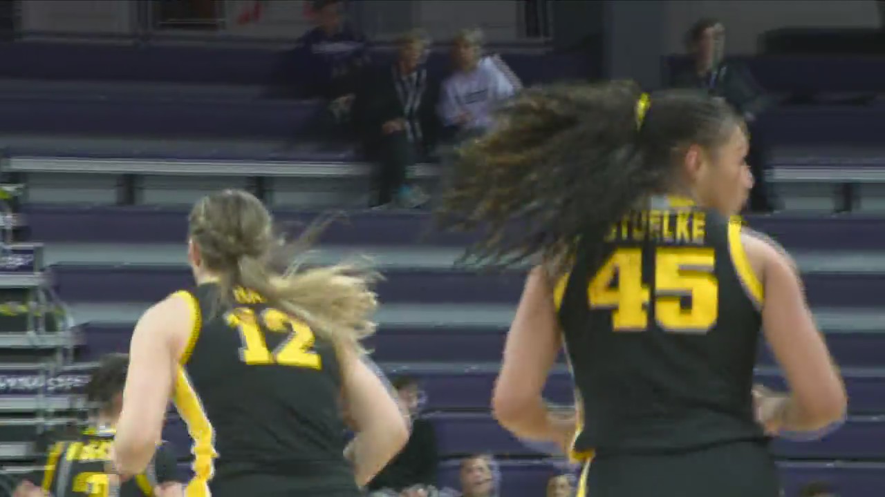 Iowa women defeat Northwestern 67-58
