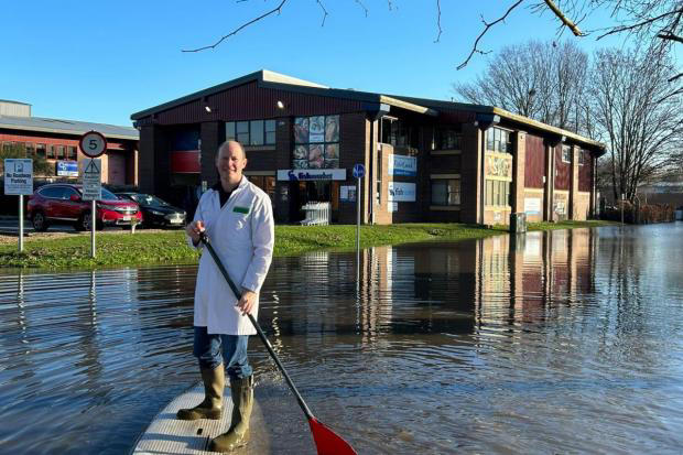 Looking back at flooding chaos on industrial estate at second anniversary