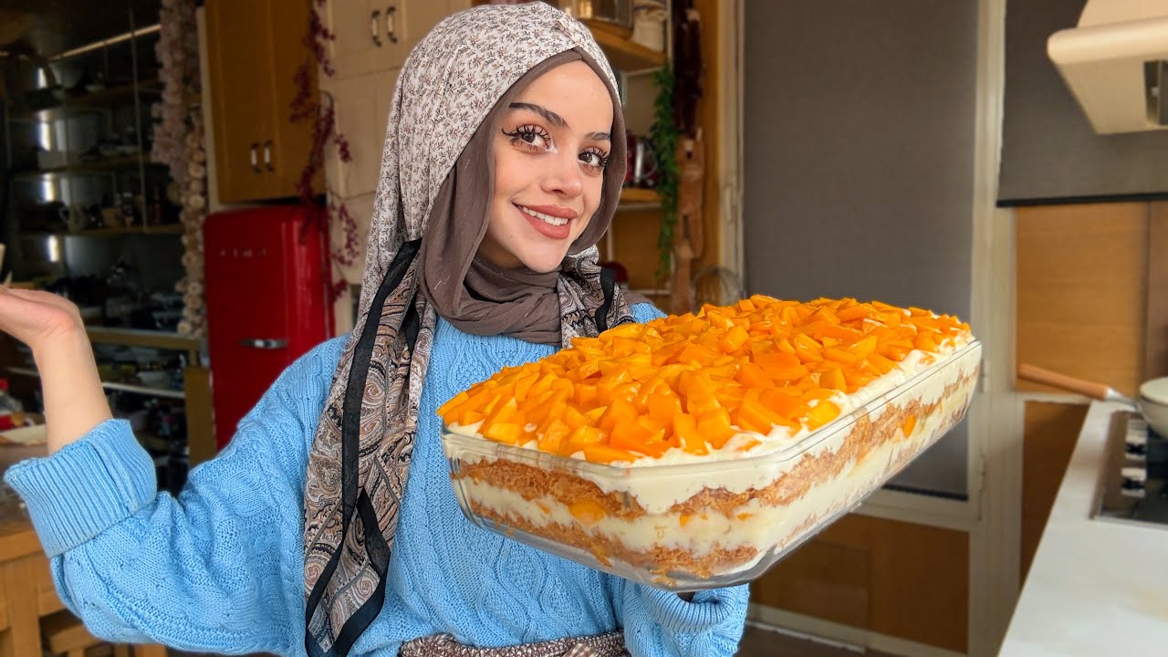 Mango kunafeh, a delicious dessert recipe for Ramadan 😍