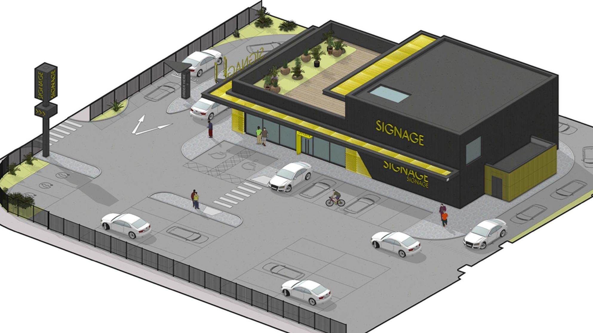 Drive-thru diner for mystery food chain approved