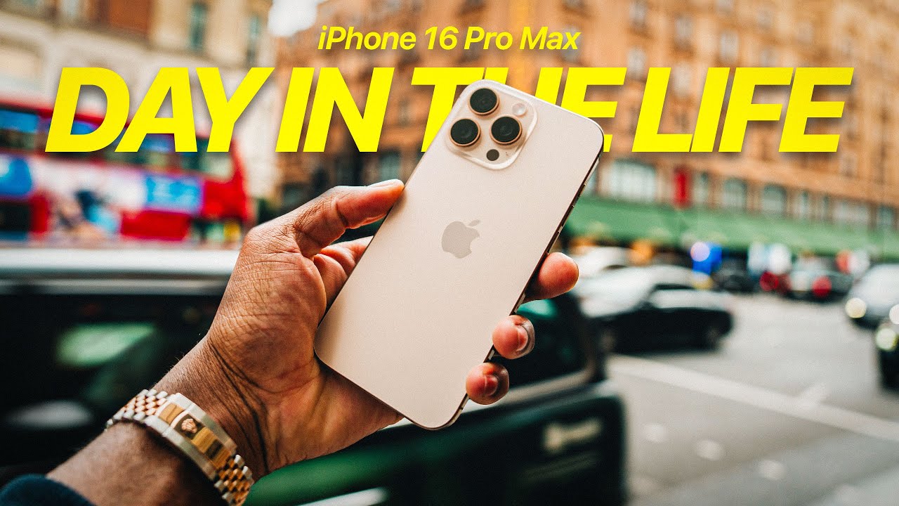 A real day in the life with iPhone 16 Pro Max! (Battery camera test)