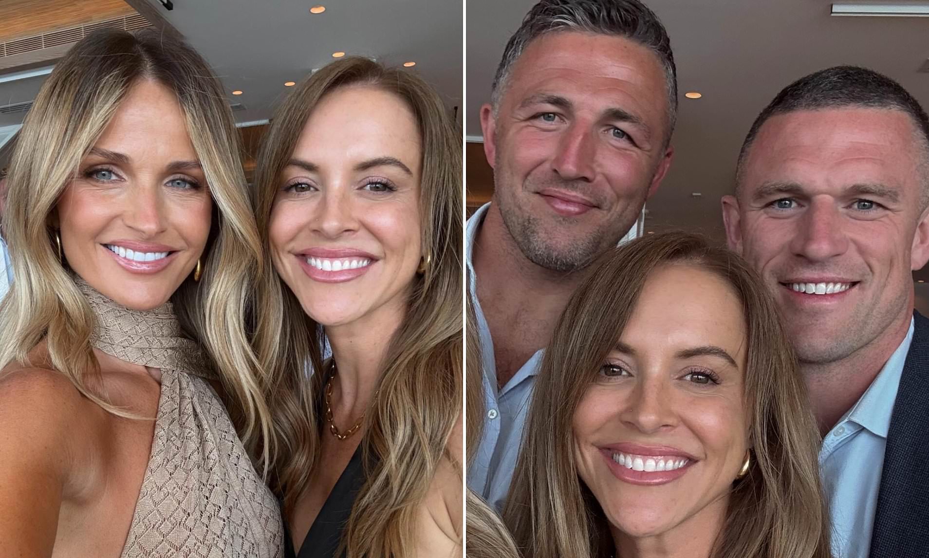 Sam and Luke Burgess steal the show at star-studded wedding