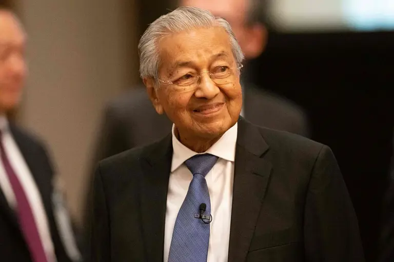 Malaysia's 100-year-old ex-PM Mahathir in hospital after fall