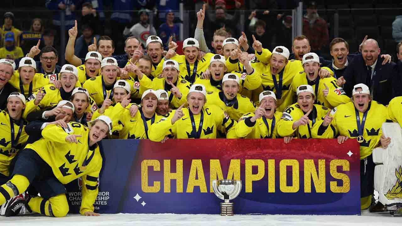 Sweden beats Czechia to win first world juniors gold in 14 years