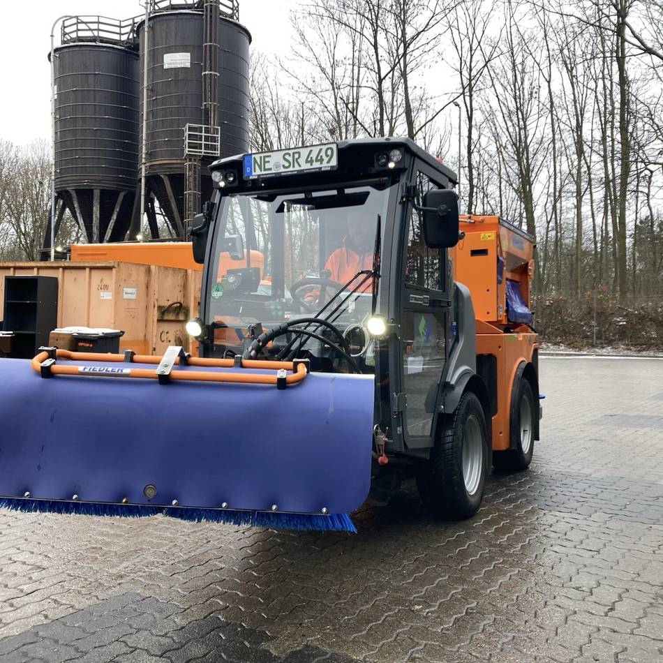 Erster Test für Winterdienst auf Radwegen