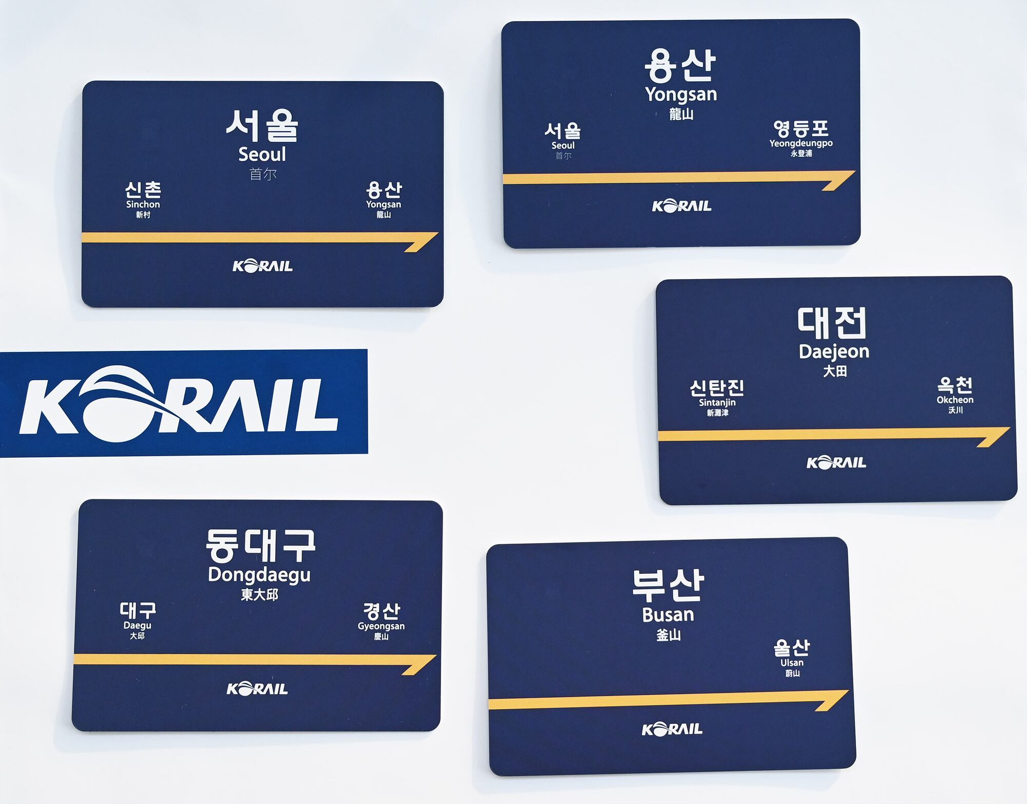 KORAIL launches Rail Plus card resembling station nameplates