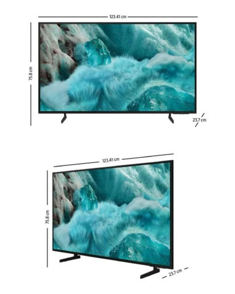 Pantalla smart TV Samsung QLED 4K de 55 pulgadas se encuentra en ...