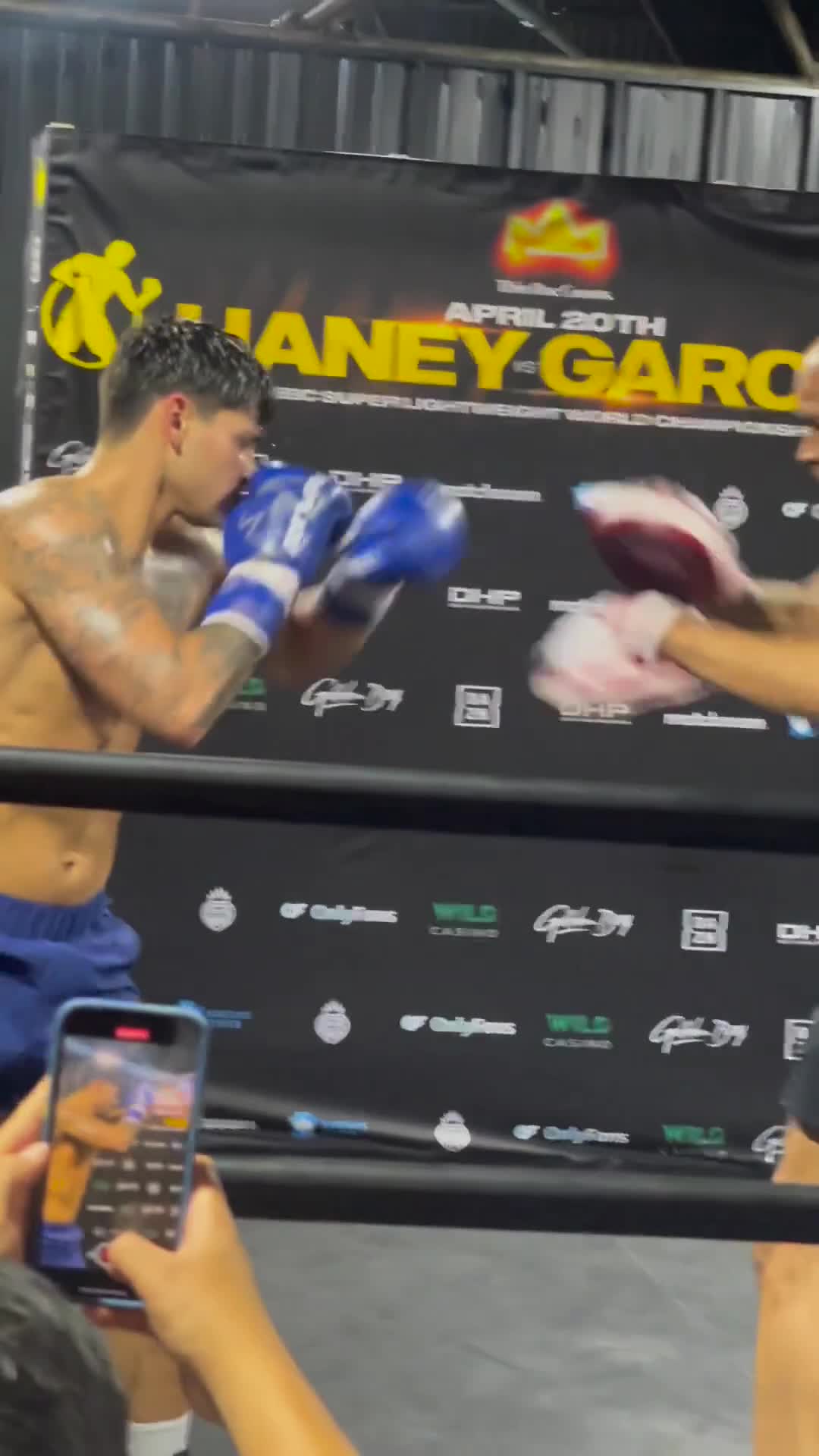 Ryan Garcia Looking Very Sharpe On Pads With Derrick James Ahead Of ...