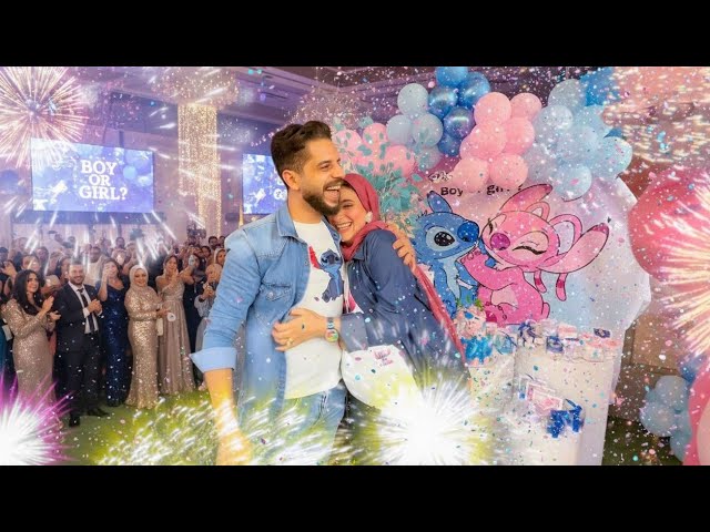 Finally, the gender reveal party! 🍼👶💙💖