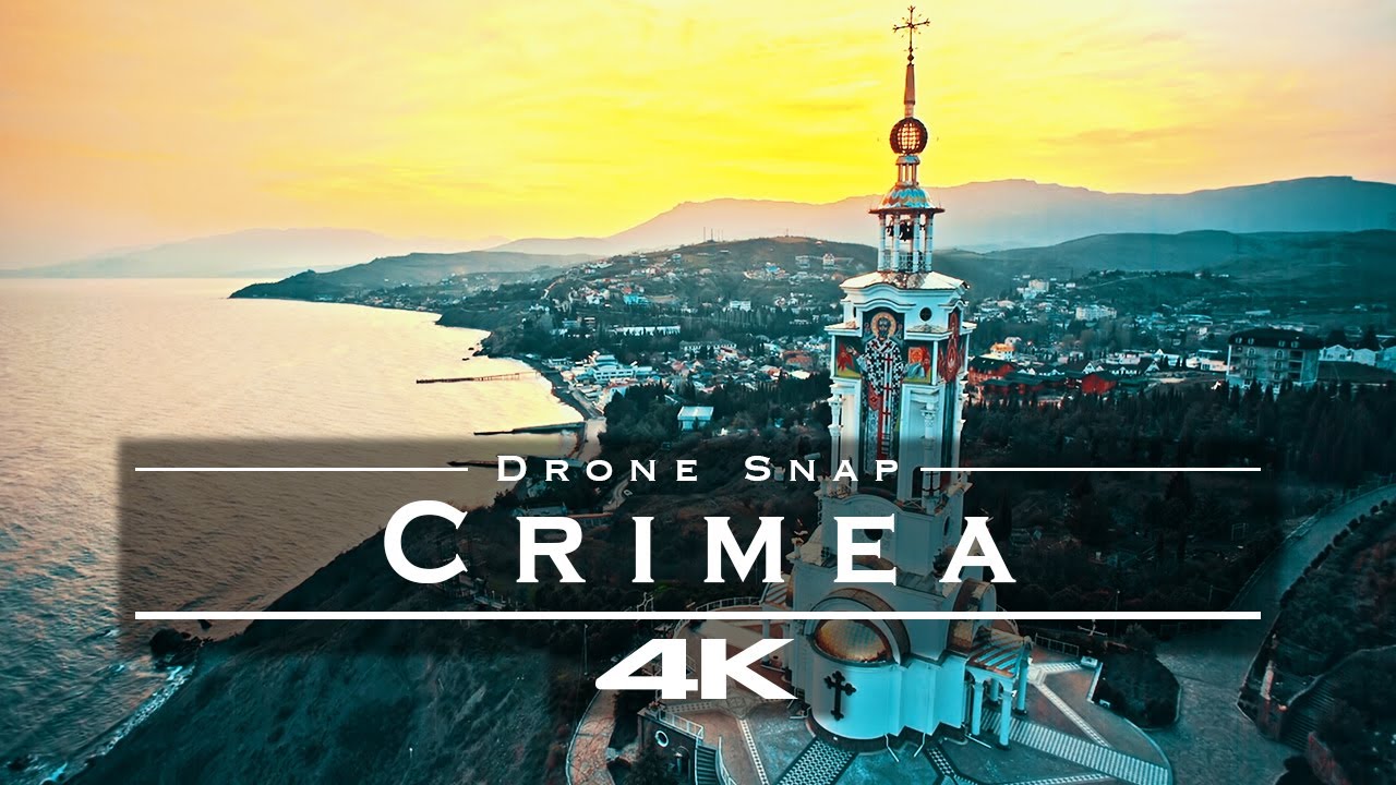 Crimean Peninsula stunning 4K drone aerial over coastlines, mountains ...