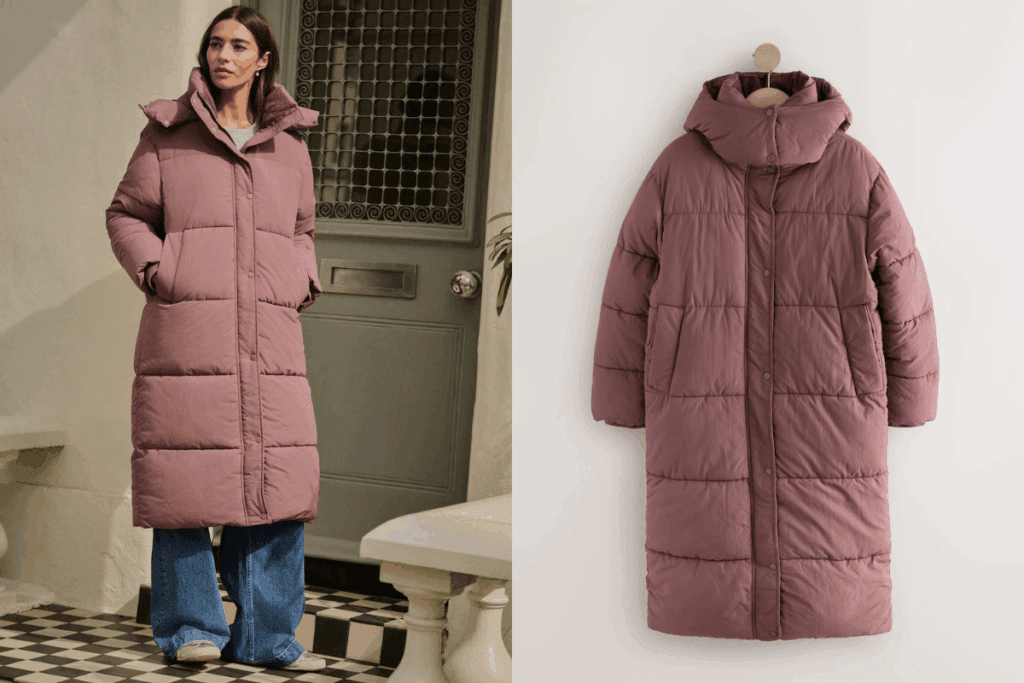 Say goodbye to black coats, Next's £80 rose pink padded coat is the ...