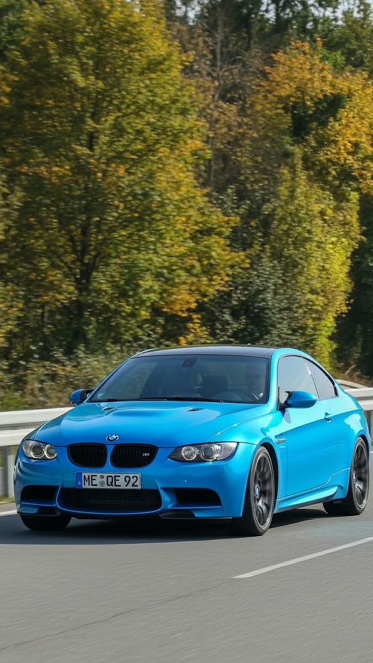 BMW M3 on the move
