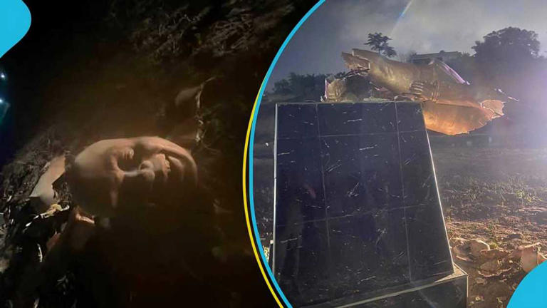 Nana Akufo-Addo's statue at Sekondi Hospital roundabout dismantled ...