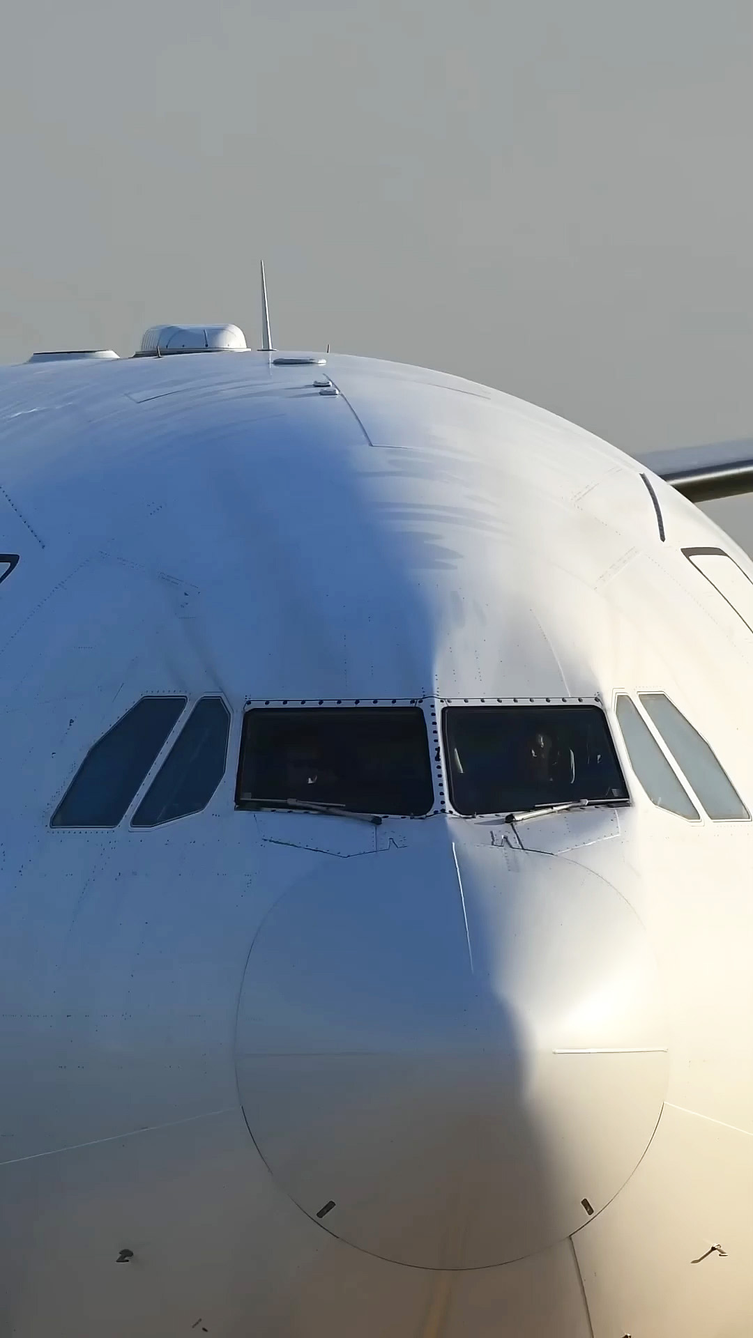 Close-up Airbus A330 takeoff at Manchester