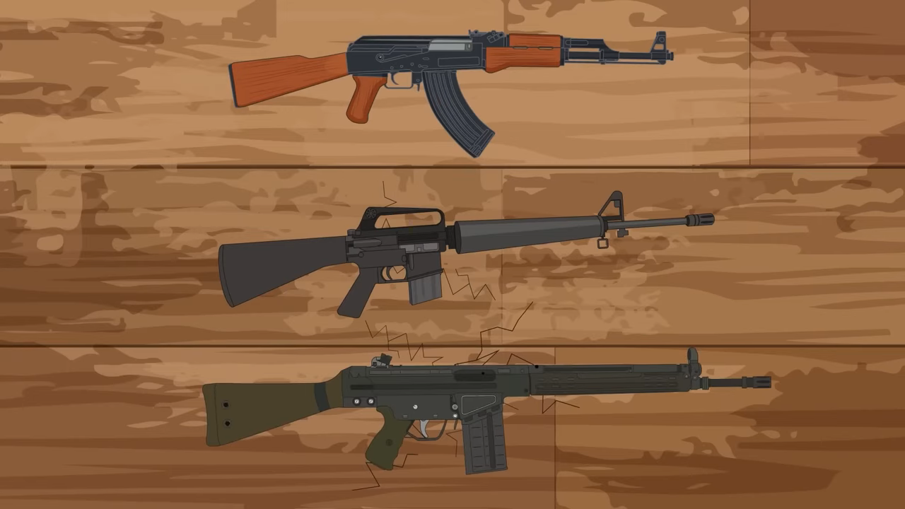 ¿Cuál de estas armas icónicas llevarías a la batalla